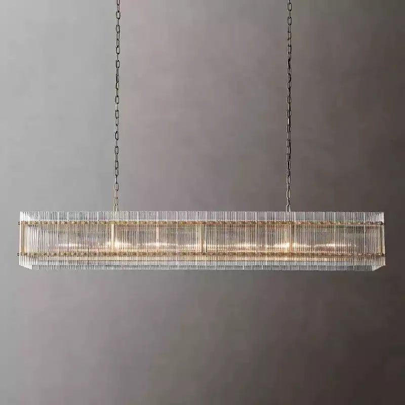 KL San Marcol Modern Rectangular Chandelier 72" – KooLamp.com